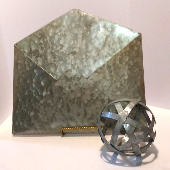 Office | Metal Letter Holder With Metal Sphere | Poshmark